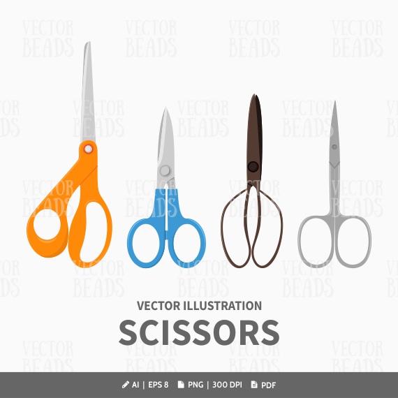 scissors-vector-clipart | Vector Beads